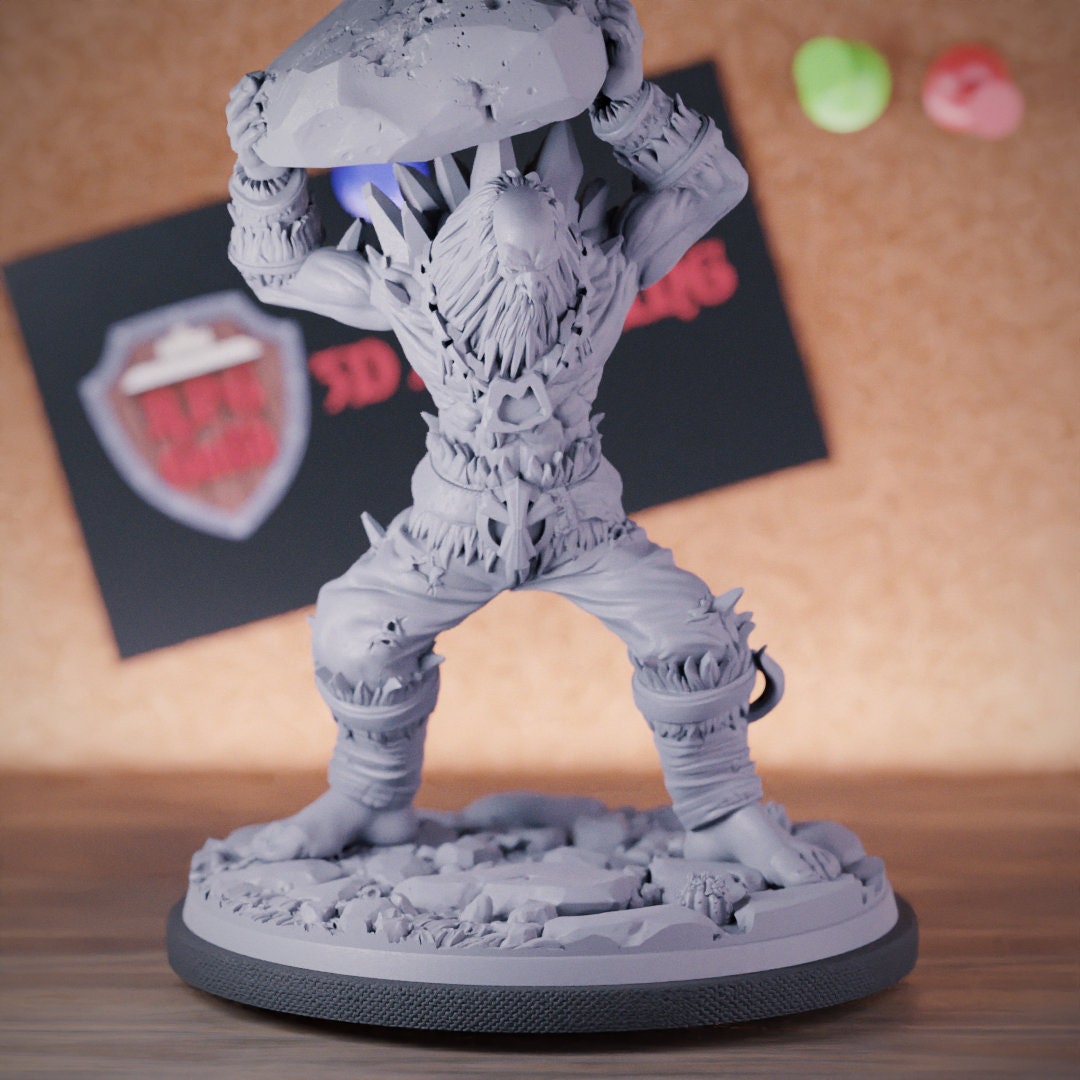 Frost Giant Brute Monster Miniature Jotun Boss Dungeons and Dragons ...