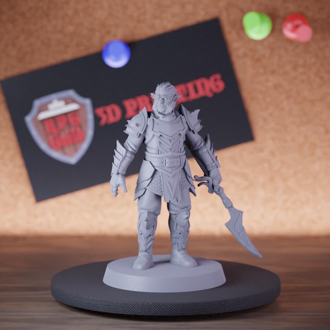 Hobgoblin Knight Miniature Fighter Mini Dungeons and Dragons RPG ...