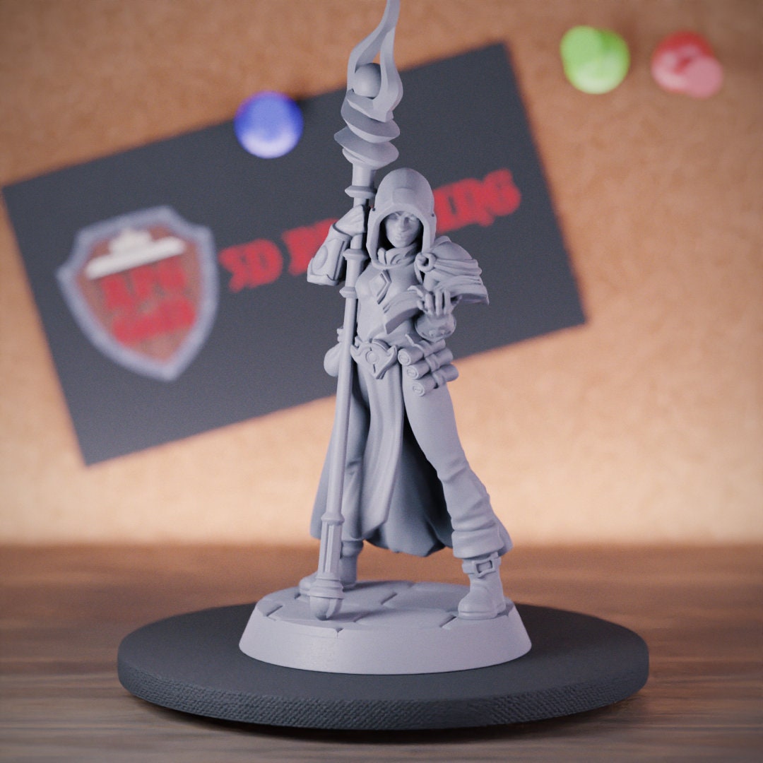 Mage Miniature Dungeons and Dragons Mini RPG Tabletop Miniature Dnd ...