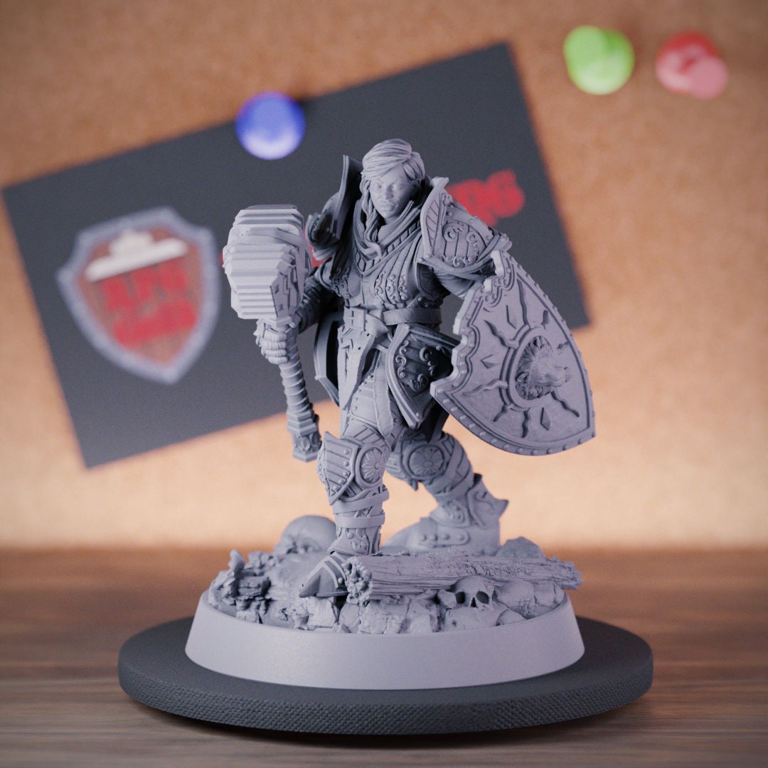 Paladin Miniature Dungeons and Dragons Mini RPG Tabletop Miniature Dnd ...