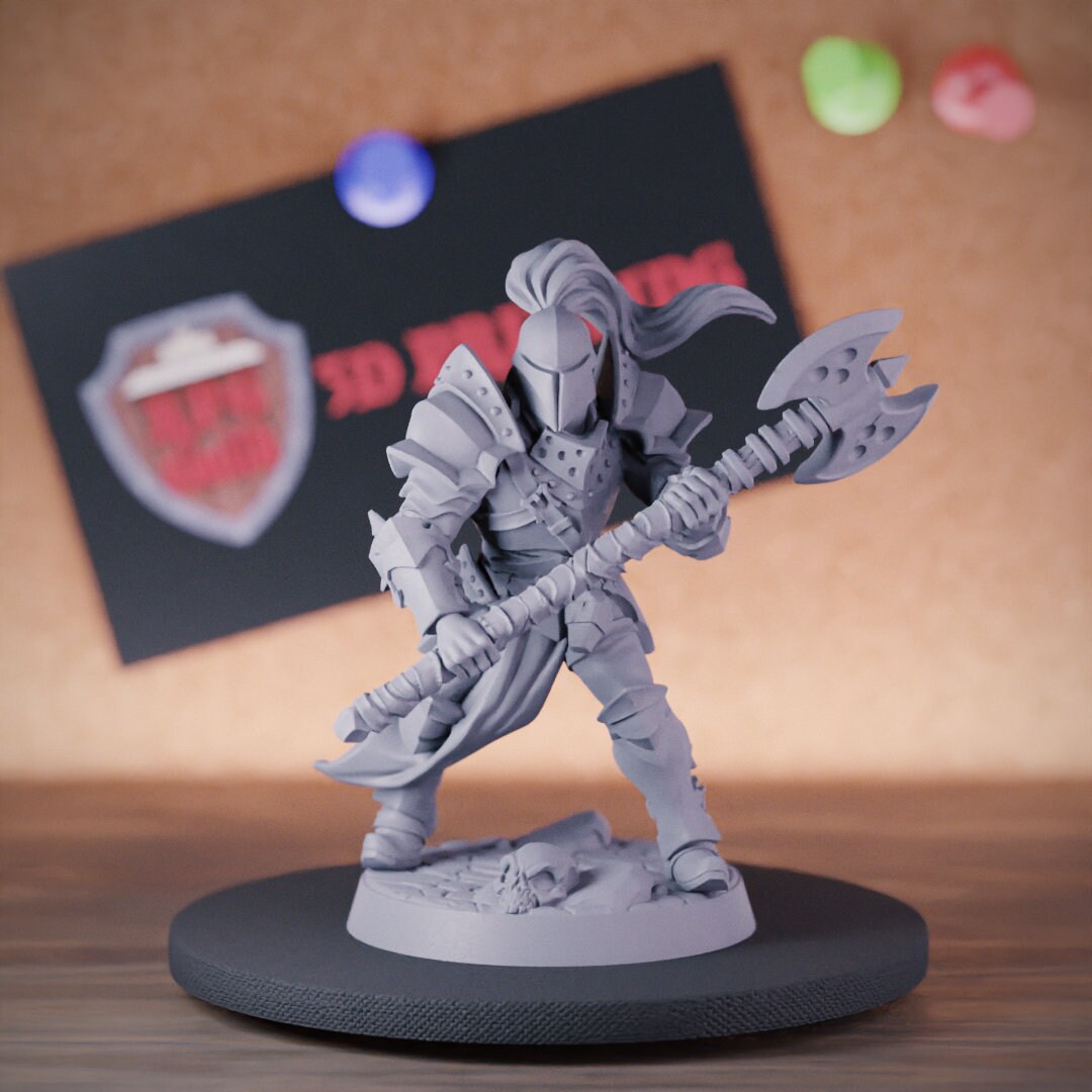 Human Warrior Miniature Dungeons and Dragons Mini RPG Tabletop ...