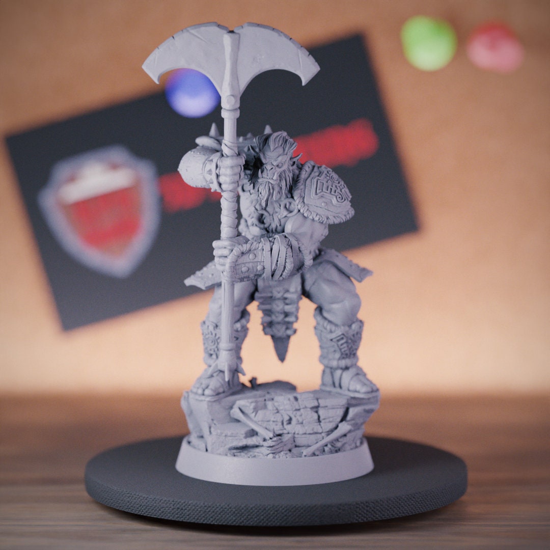 Bugbear Battle Fighter Miniature Dungeons and Dragons Mini RPG Tabletop ...