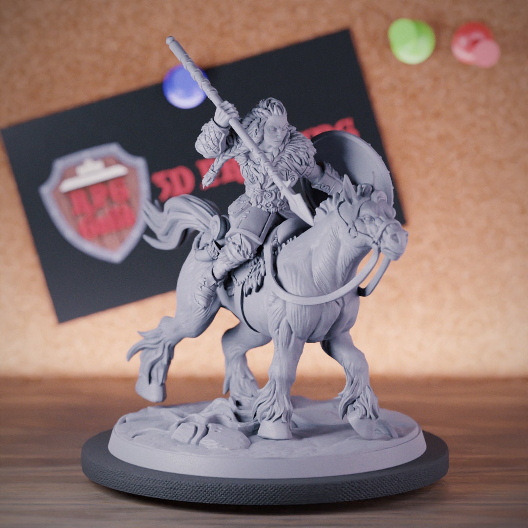 Northman Warrior Horseman Miniature Viking Mini Dungeons and Dragons ...
