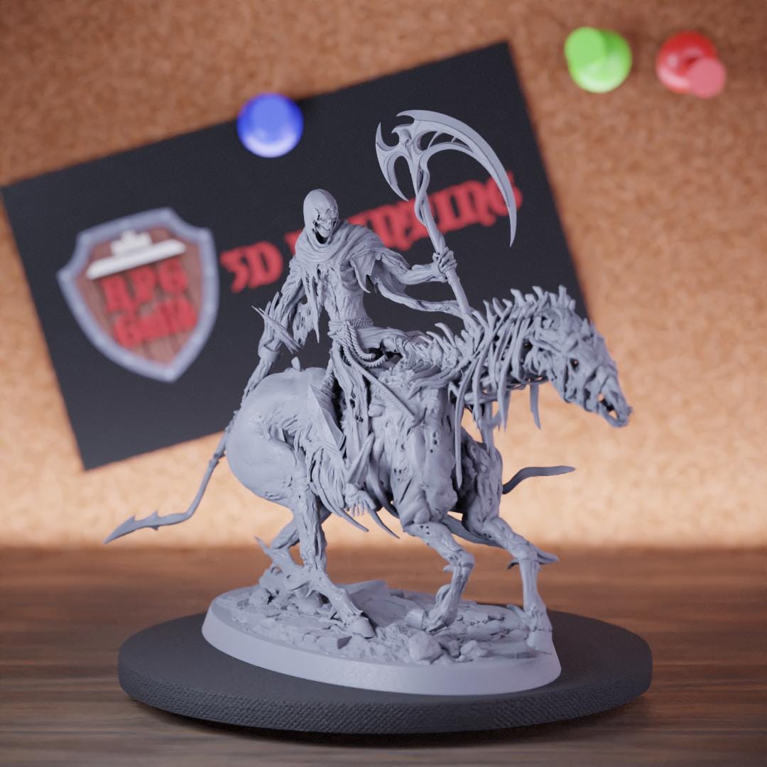Ghost Rider Miniature Wraithbound Cavalier Mini Dungeons and Dragons ...