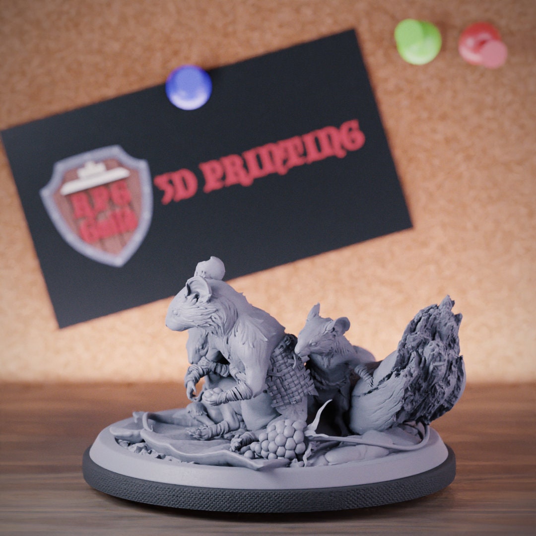 Mousefolk Miniature Laicost Camp Mini Dungeons and Dragons Mini RPG ...