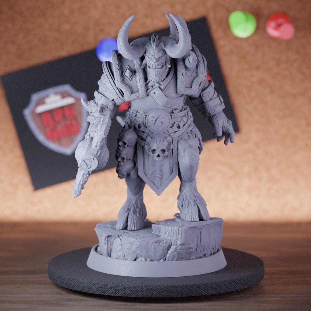 Baphomet Miniature Demon Mini Dungeons and Dragons RPG Tabletop ...