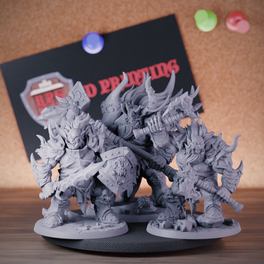Ogre Set Miniature Ogre Pack Mini Dungeons and Dragons Mini RPG ...
