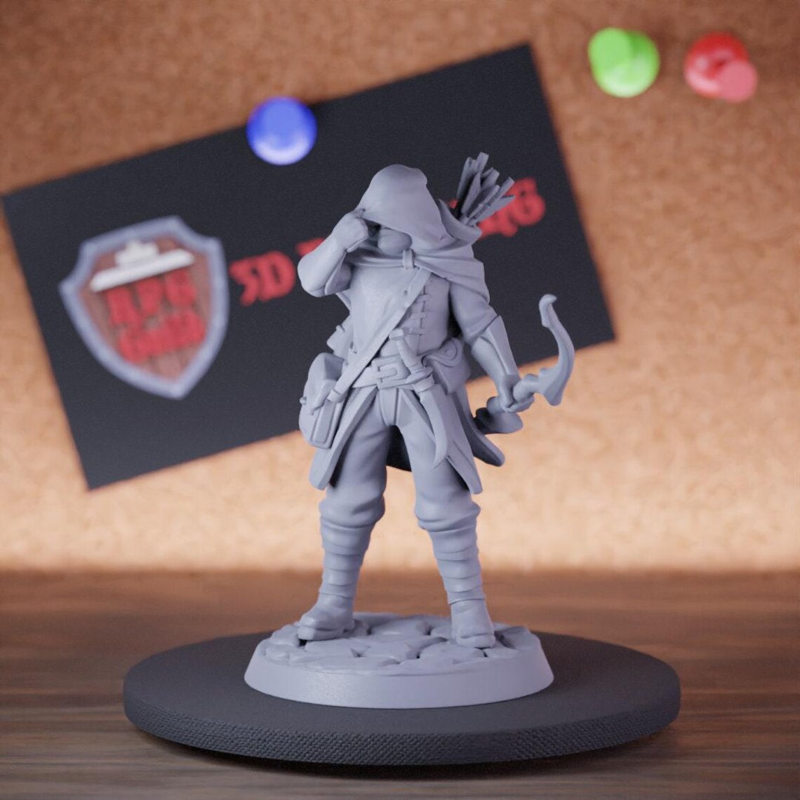 Archer Bandit Rogue Miniature | 28mm-38mm | Resin 3D Printed D&D ...
