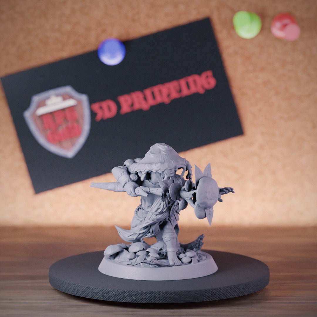 Swamp Forest Spirit Miniature Myconid Monster Mini Dungeons and Dragons ...