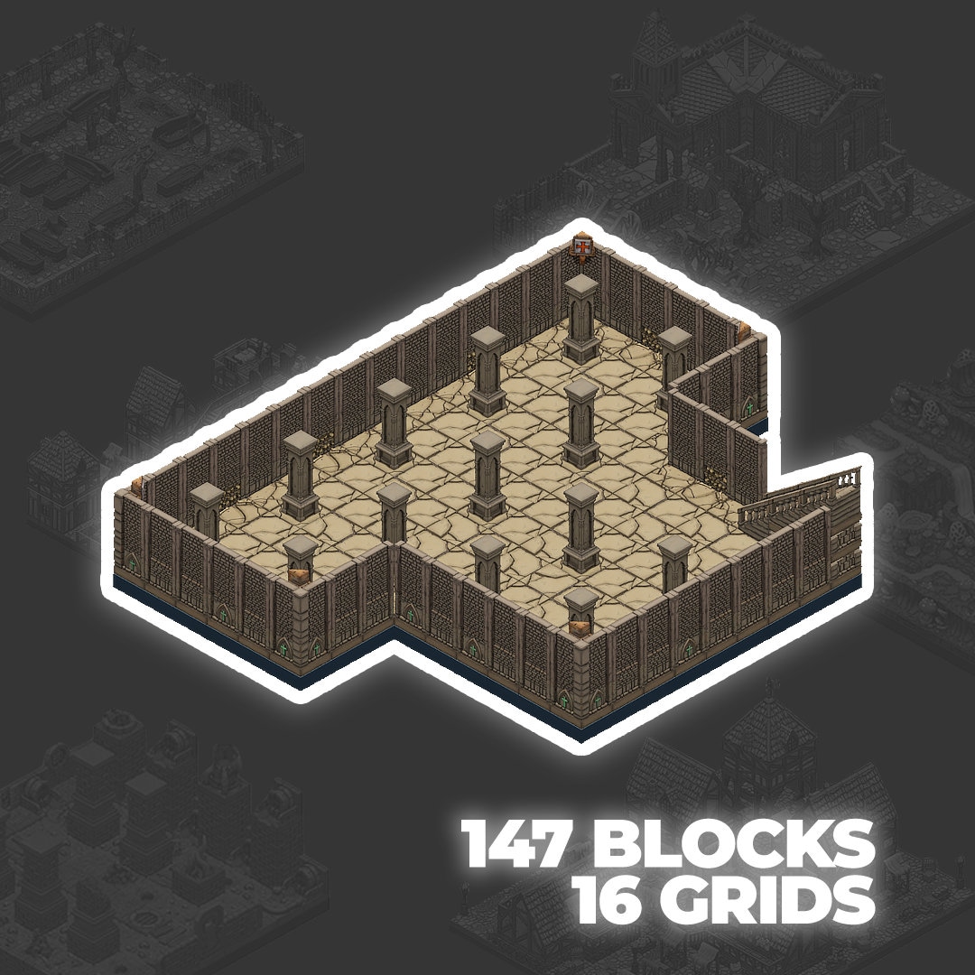 Dnd Strand Basement Terrain Tiles Dungeon Modular Curse of Strahd ...