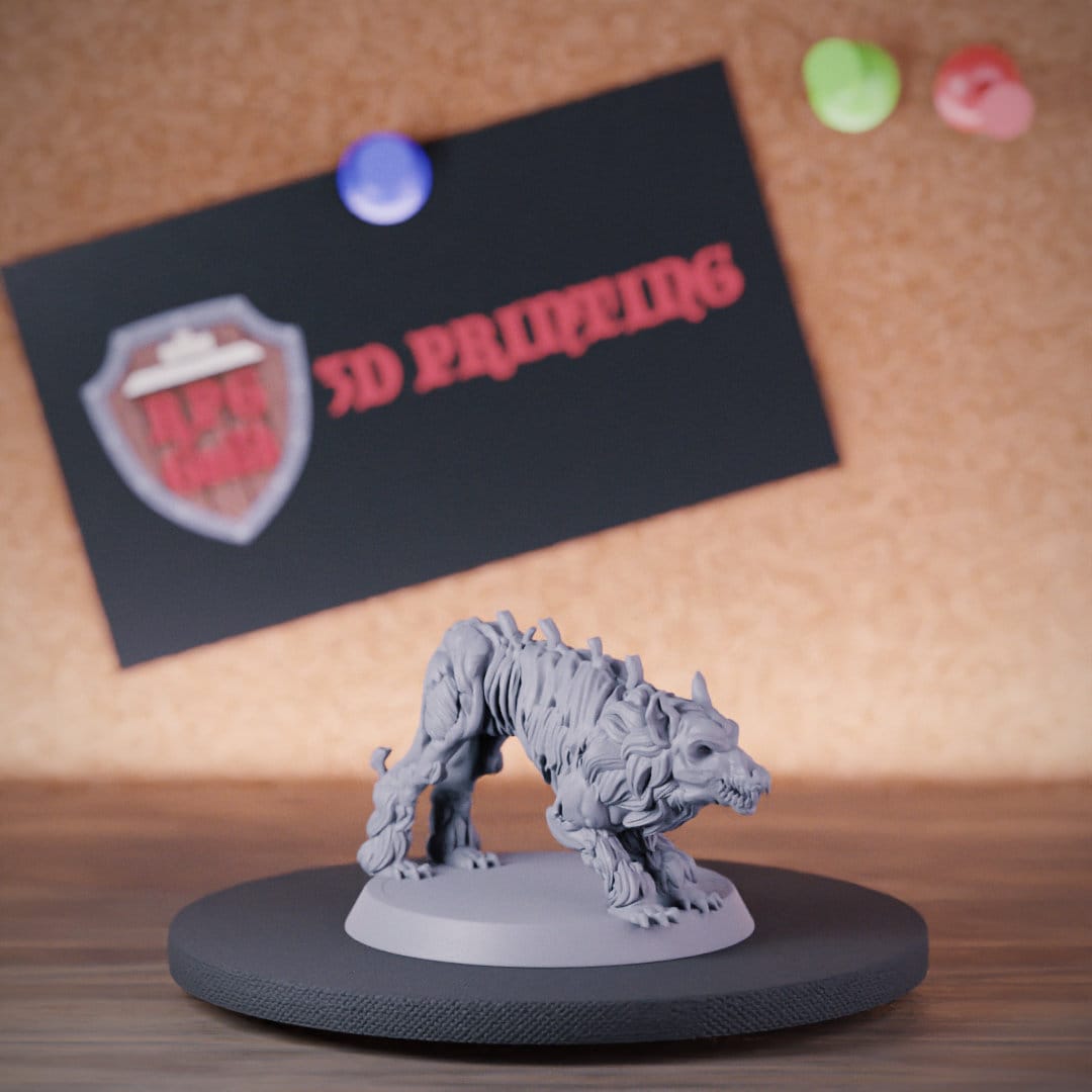 Demon Hound Monster Miniature Undead Demon Dungeons and Dragons Mini ...