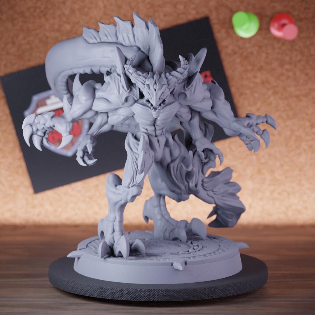 Demon Monster Miniature Multi Armed Behemoth Mini Dungeons and Dragons ...