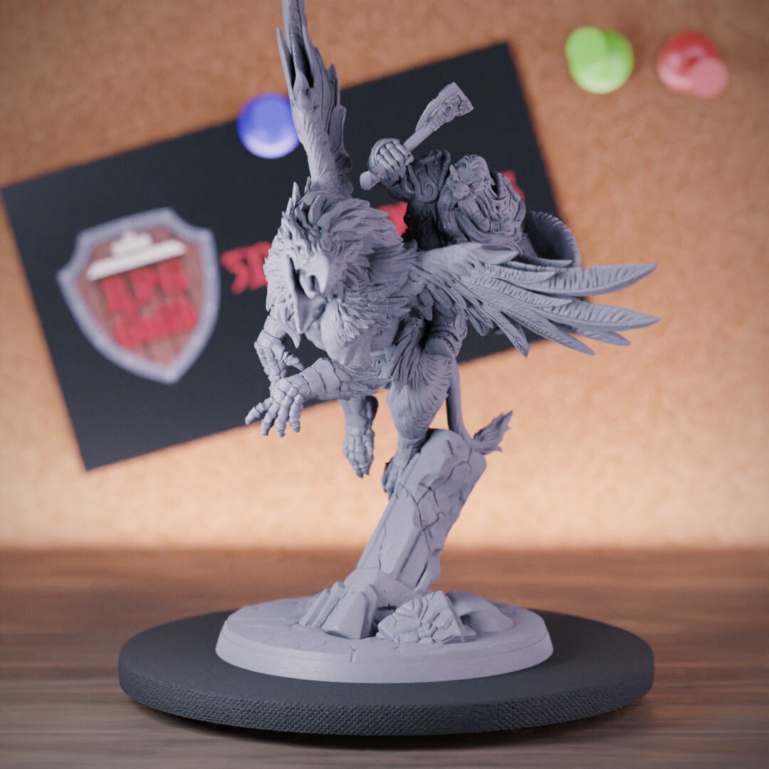 Mounted Dwarf Miniature Dnd Dwarf Warrior Dungeons and Dragons Mini RPG ...