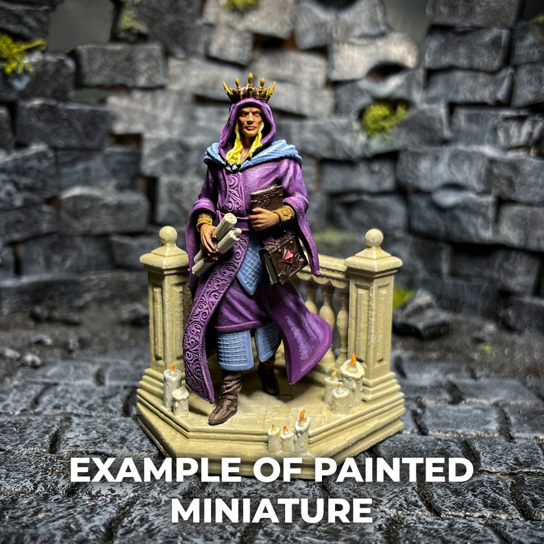 Female Necromancer Miniature Warrior With Scythe Mini Dnd - Etsy