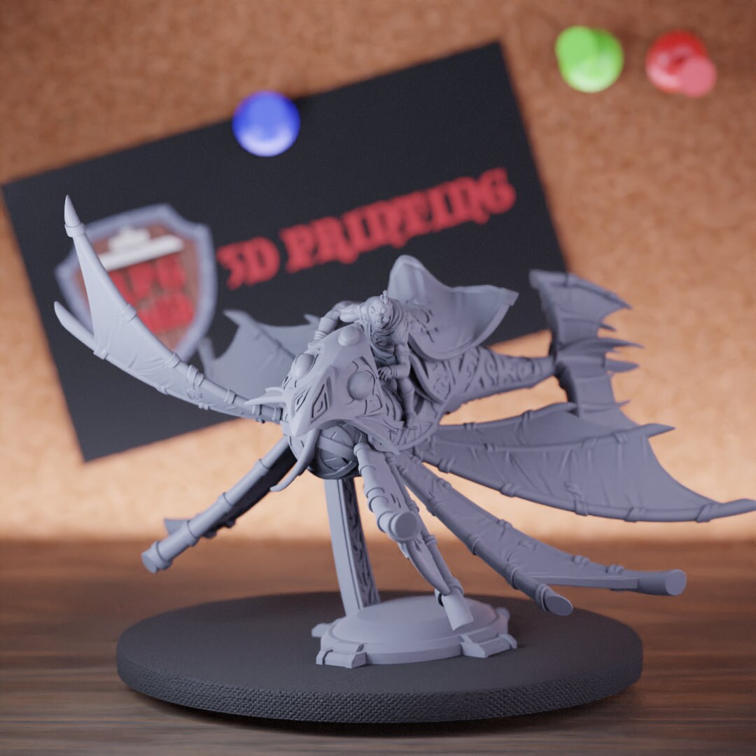 Artificer on Flying Machine Miniature Dungeons and Dragons Mini RPG ...