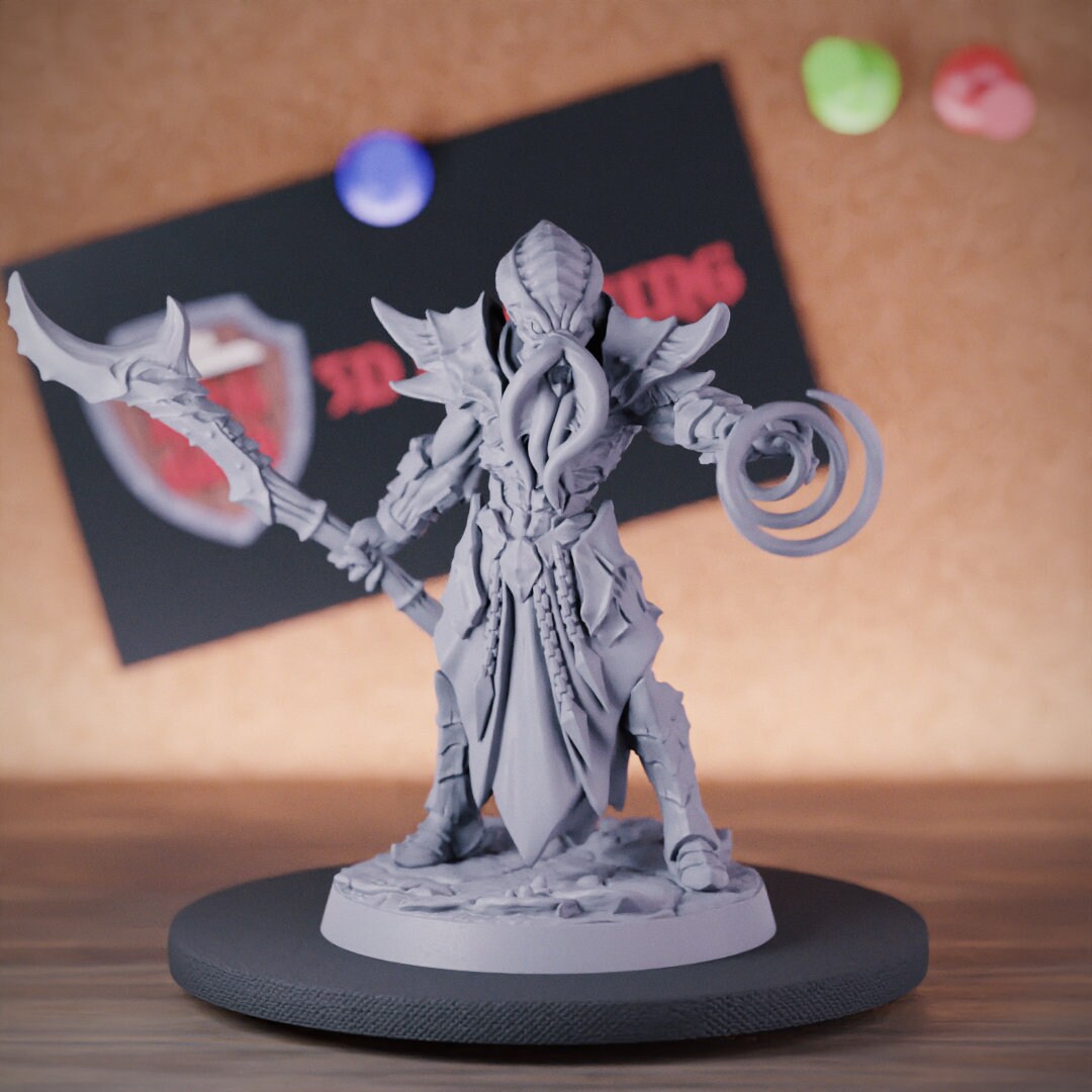 Mind Flayer Miniature Reaver for Dungeons and Dragons Mini RPG Tabletop ...