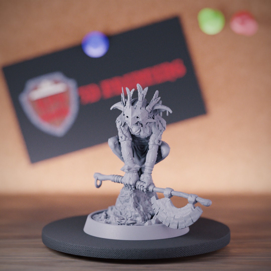 Goblin Scout Miniature Dungeons and Dragons Mini RPG Tabletop Miniature ...