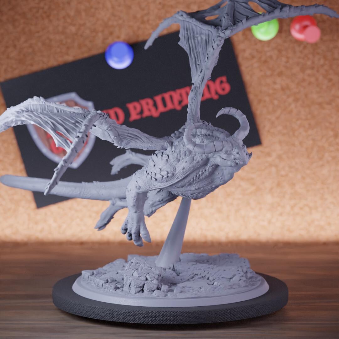 Flying Demon Monster Miniature Monstrosity Mini Dungeons and Dragons ...