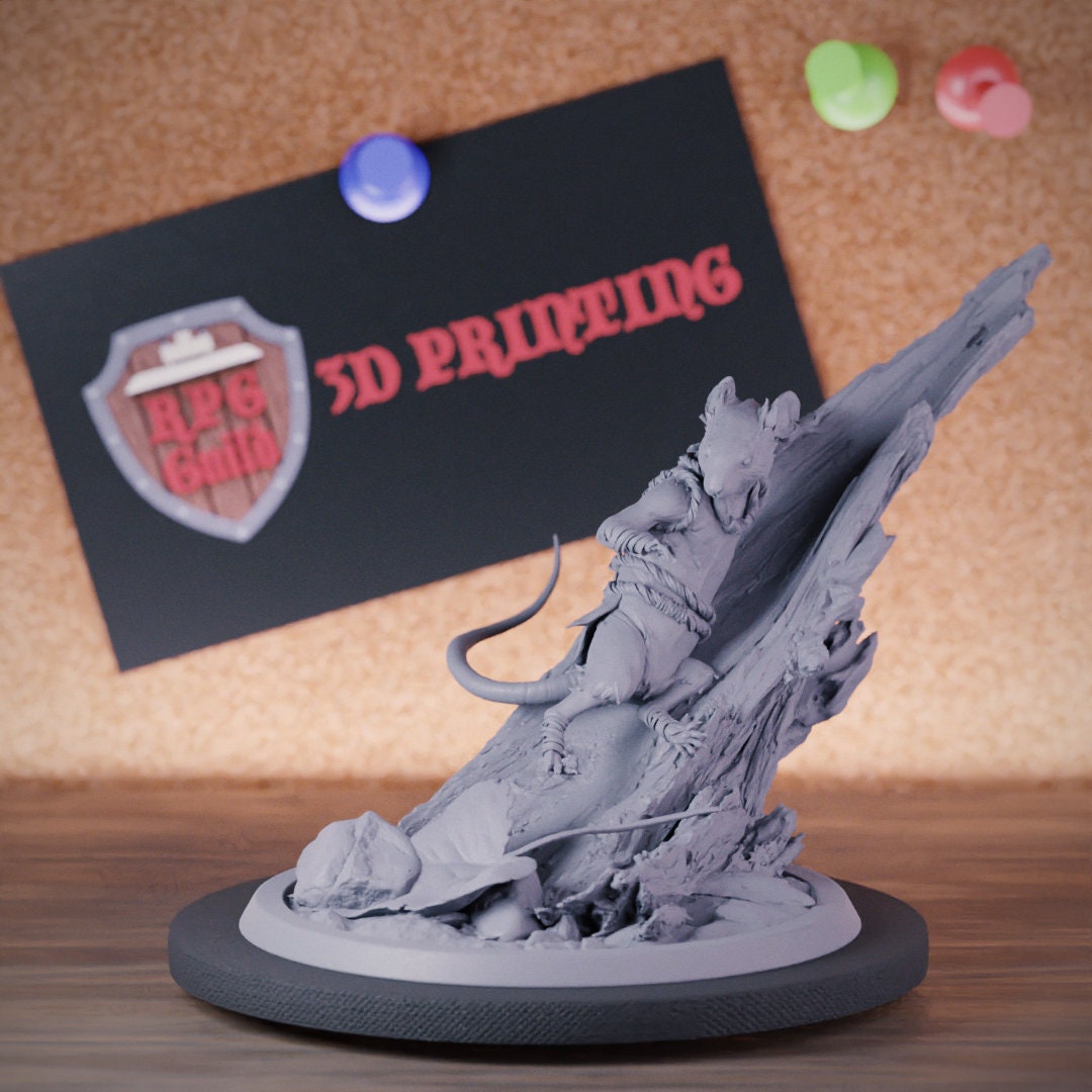 Mousefolk Miniature Laicost Scout Mini Dungeons and Dragons Mini RPG ...