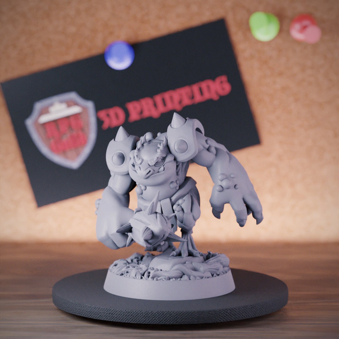 Grung Mauler Miniature Frogfolk Monster Dungeons and Dragons Mini RPG ...