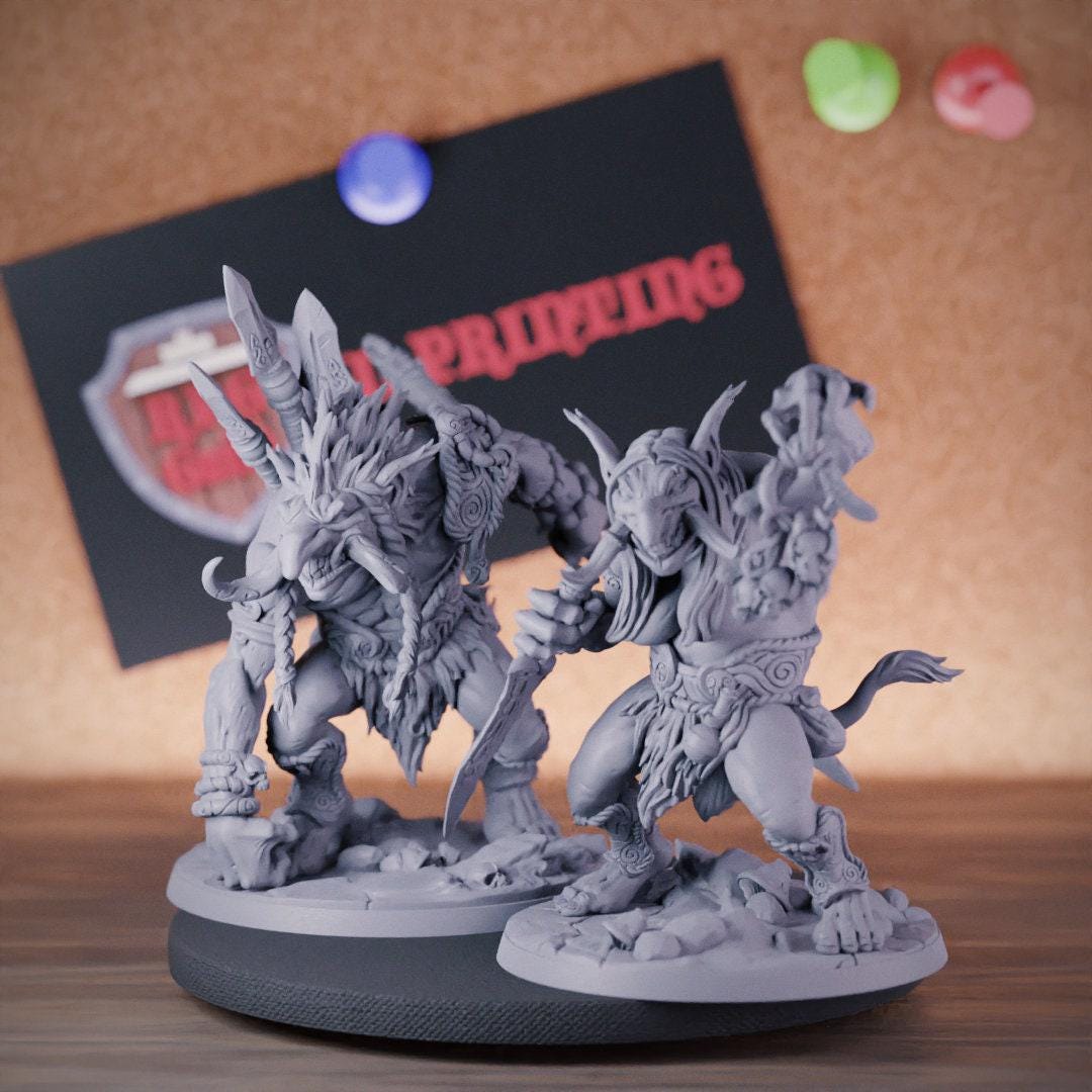 Troll Set Miniature Monster Mini Dungeons and Dragons Mini RPG Tabletop ...