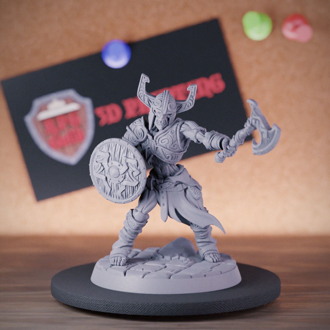 Skeleton Crypt Guard Miniature Dungeons and Dragons Mini RPG Tabletop ...
