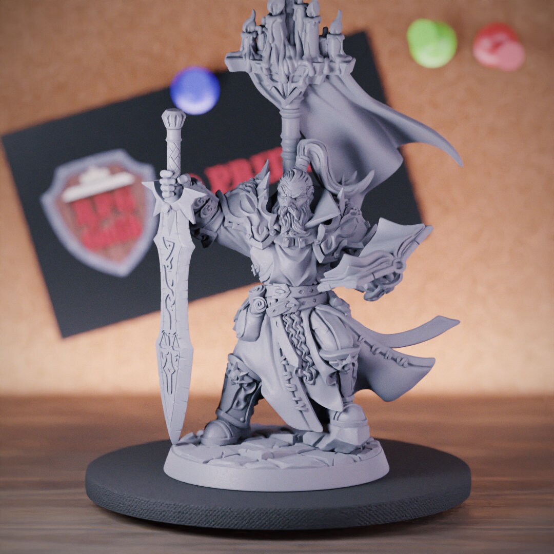 Lord Commander Miniature Casymir Dungeons and Dragons Mini RPG Tabletop ...