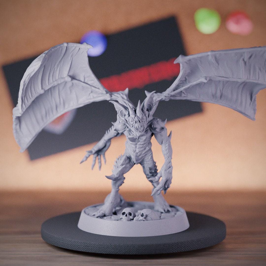 Vampire Monster Bat Miniature Curse of Strahd Dungeons and Dragons Mini ...