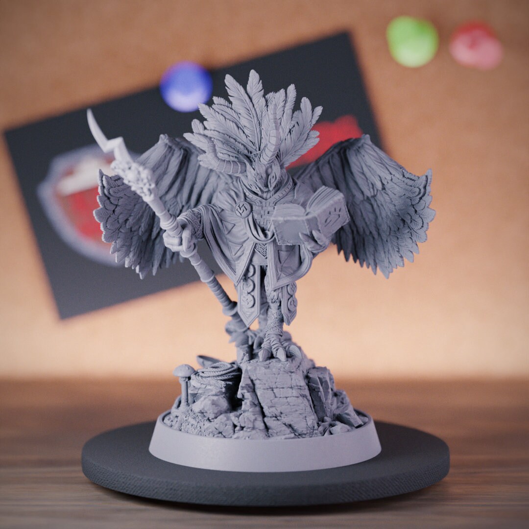 Skyborn Scholar Miniature Dungeons and Dragons Mini RPG Tabletop ...