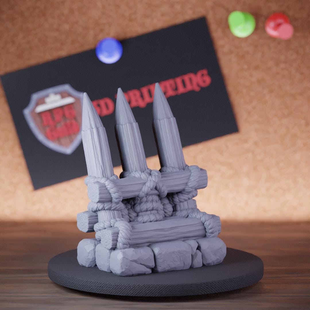 Bonebranch Palisade Miniature War Wall Mini Dungeons and Dragons RPG ...