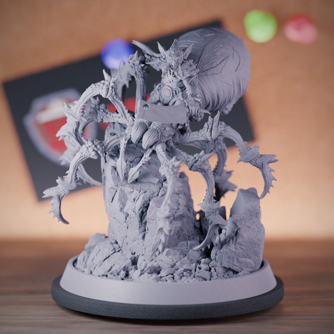 Goblin Spider Rider Miniature Dungeons and Dragons Mini RPG Tabletop ...