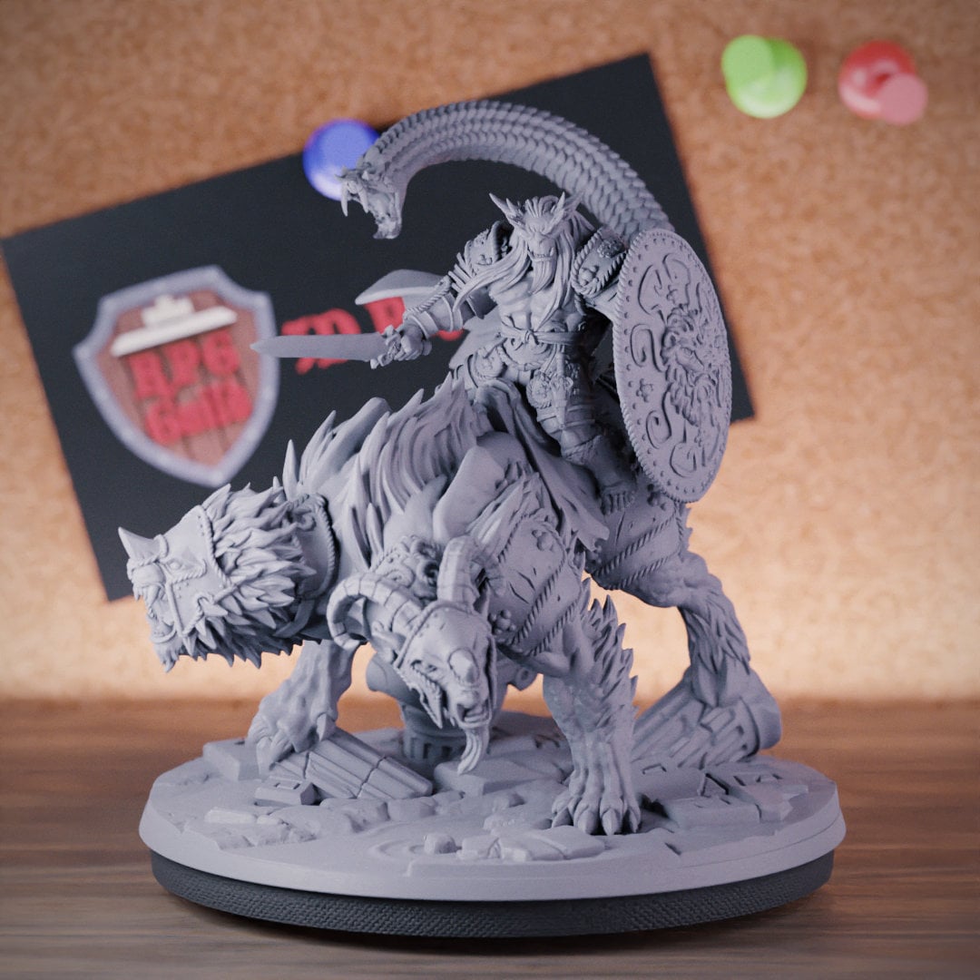 Bugbear King Chimera Raider Miniature Boss Monster Dungeons and Dragons ...