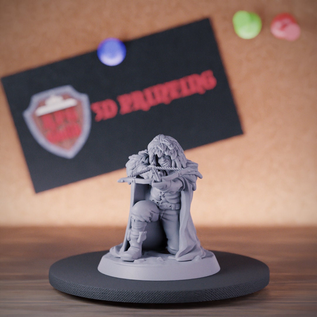 Guard With Crossbow Miniature Dungeons and Dragons Mini RPG Tabletop ...
