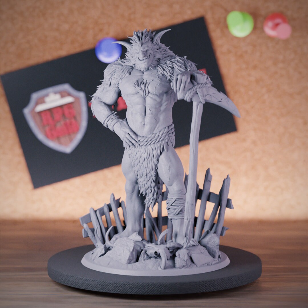 Frost Troll Miniature Monster Ogre Boss Dungeons and Dragons Mini RPG ...