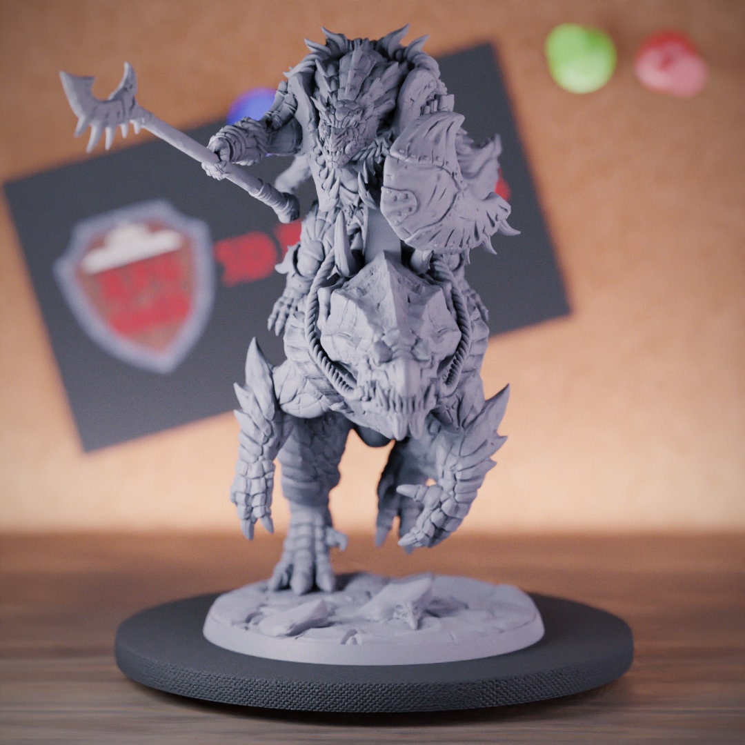 Monster Rider Miniature Brute Dungeons and Dragons Mini RPG Tabletop ...