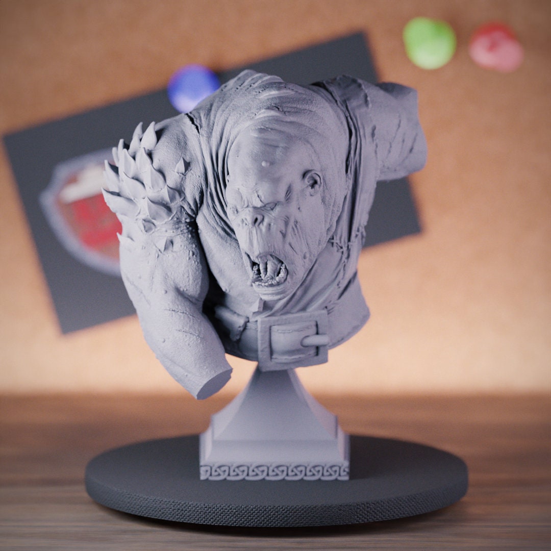 Ogre Ork'aa Bust for Painting and Collecting | DB | Resin Printed Statue | Christmas Birthday ...