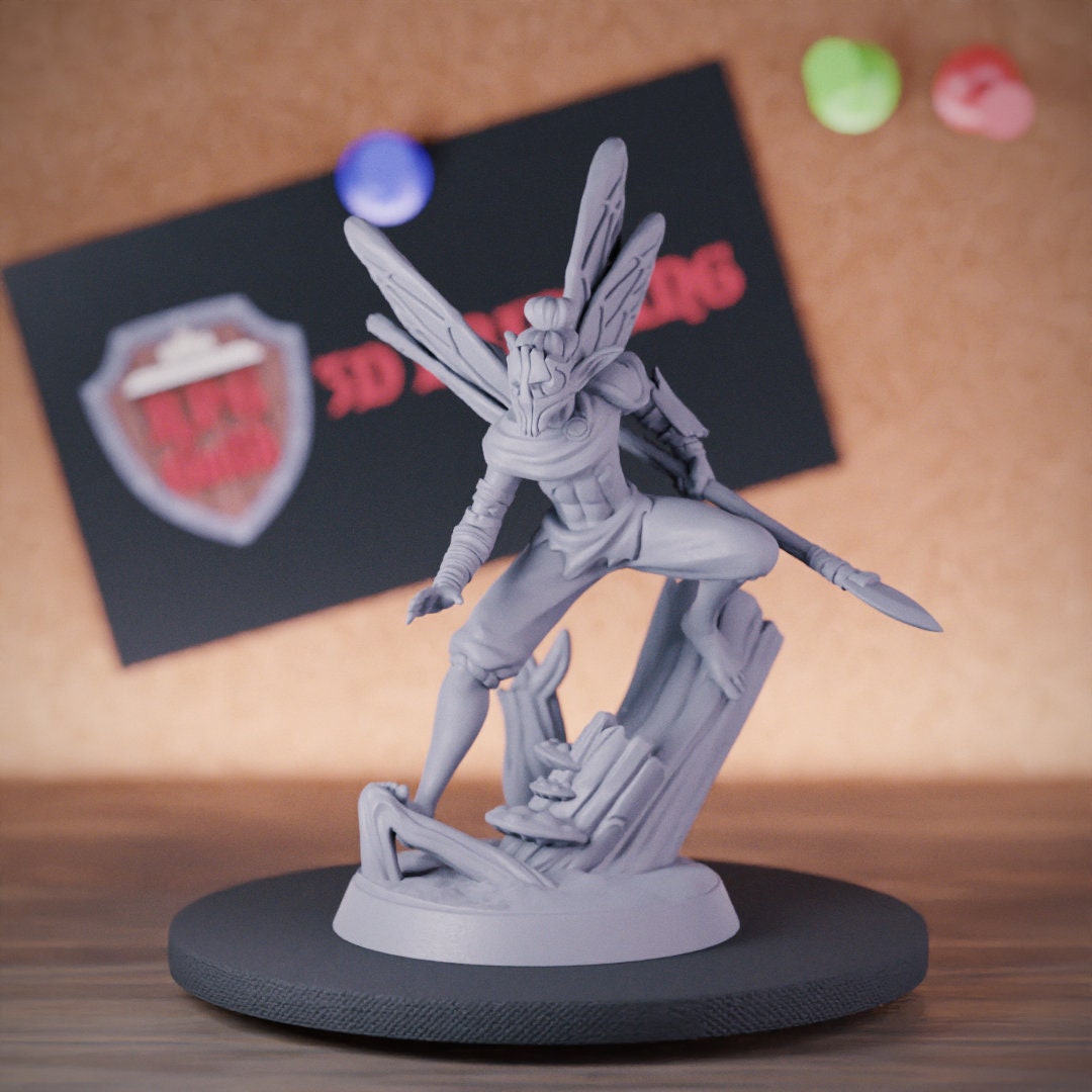 Elf Fairy Miniature Fairy Assassin Mini Dungeons and Dragons Mini RPG ...