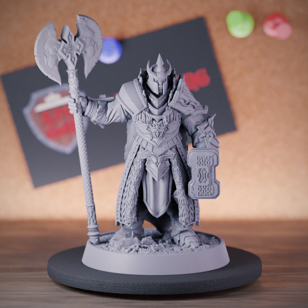 Paladin Miniature Warrior Fighter Dungeons and Dragons Mini RPG ...