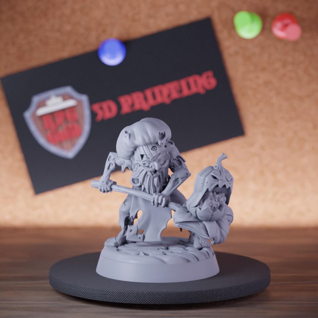 Undead Baker Miniature Zombie Townfolk Mini Dungeons and Dragons RPG Tabletop Miniature Dnd ...