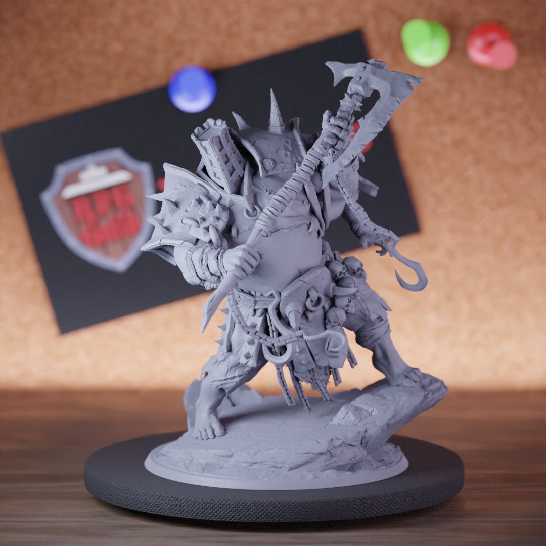 Dead Knight Warbringer Miniature Boss Warchief Mini Dungeons and ...
