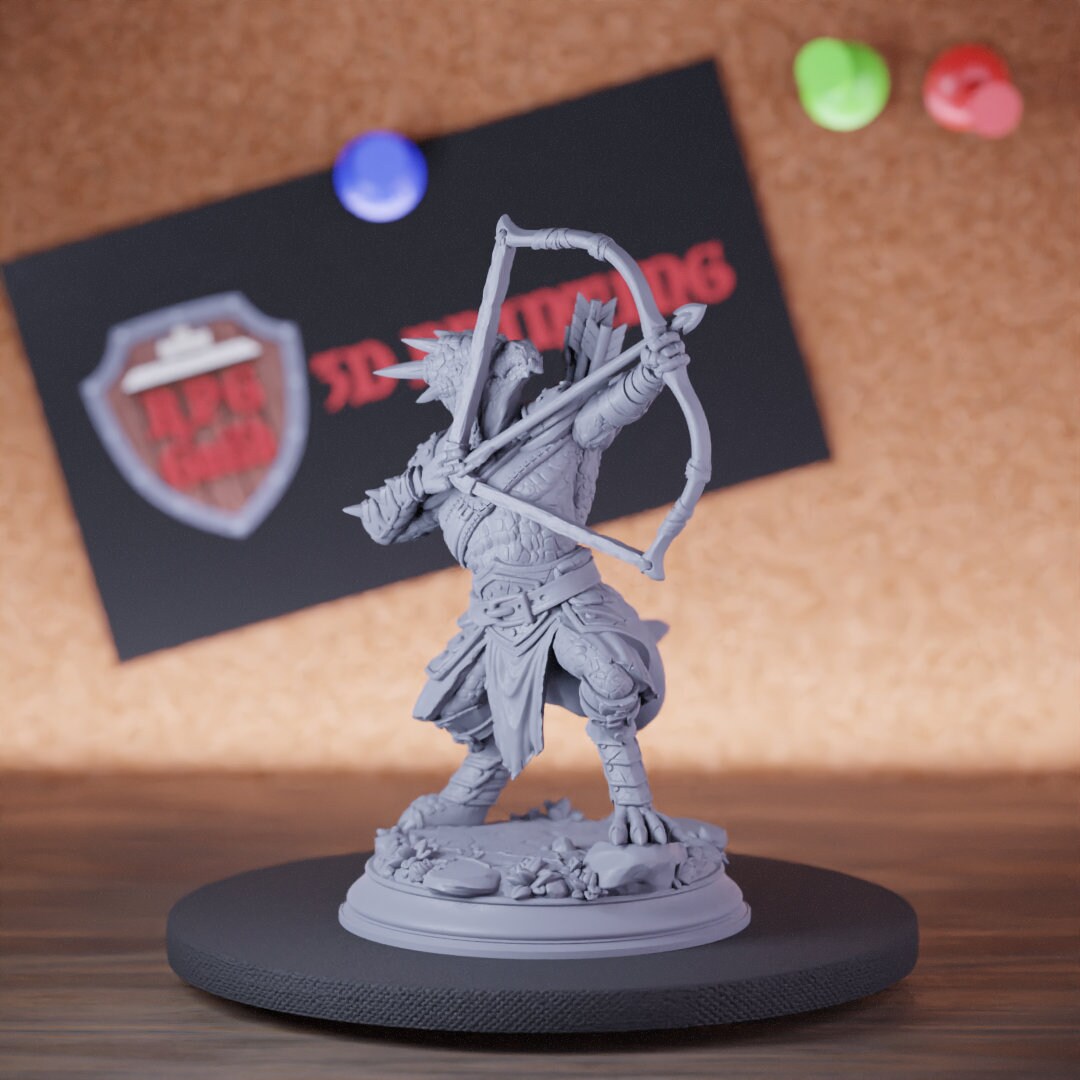 Kobold Ranger Miniature Archer Dungeons and Dragons Mini RPG Tabletop ...