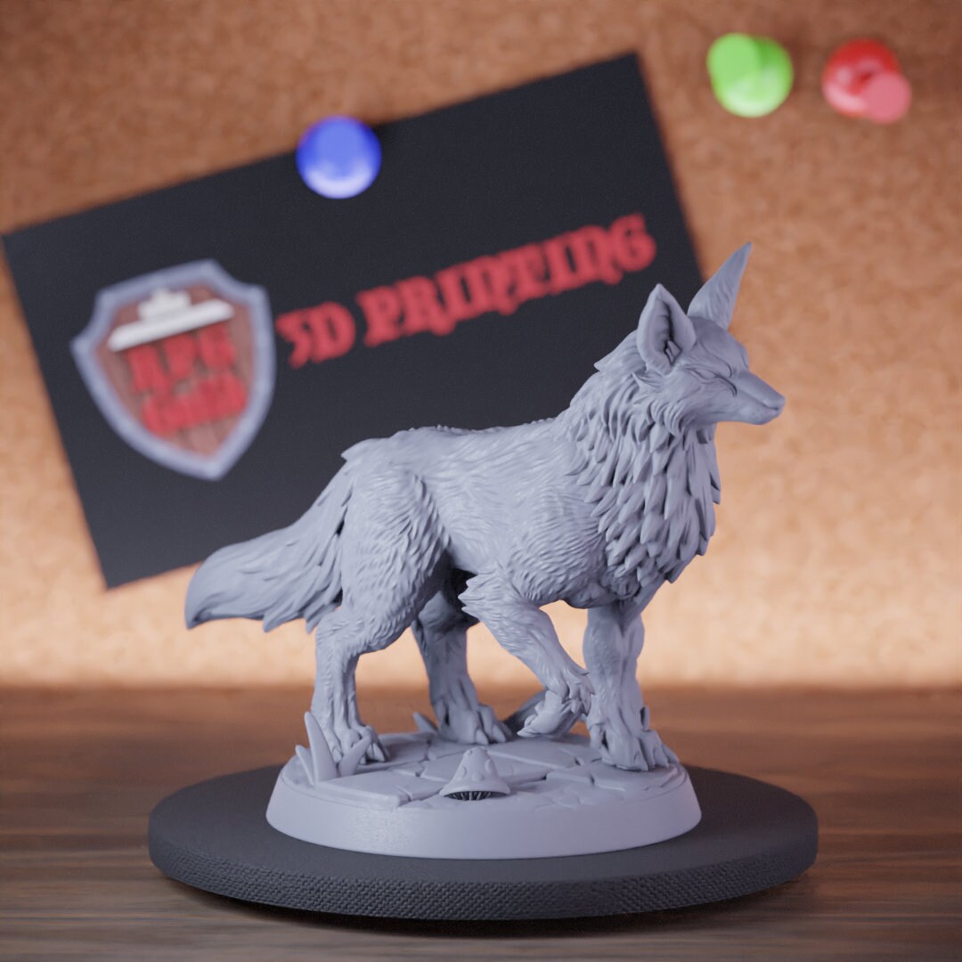 Forest Fox Miniature Dnd Beast Stand Dungeons and Dragons Mini RPG ...