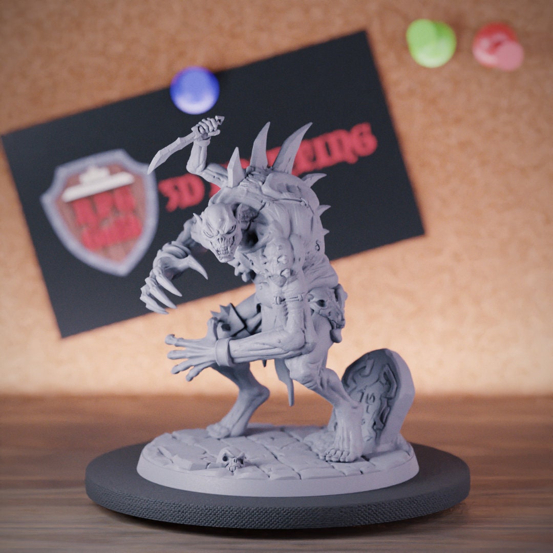 Flesh Eater Miniature Dnd Zombie Dungeons and Dragons Mini RPG Tabletop ...