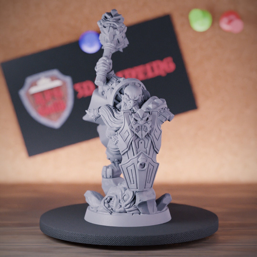 Dwarf Warrior Miniature Fighter Tribe Mini Dungeons and Dragons Mini ...