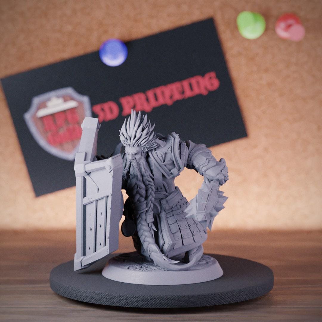 Fyreslayer Hammerer Infantry Miniature Mini Dungeons and Dragons Mini ...