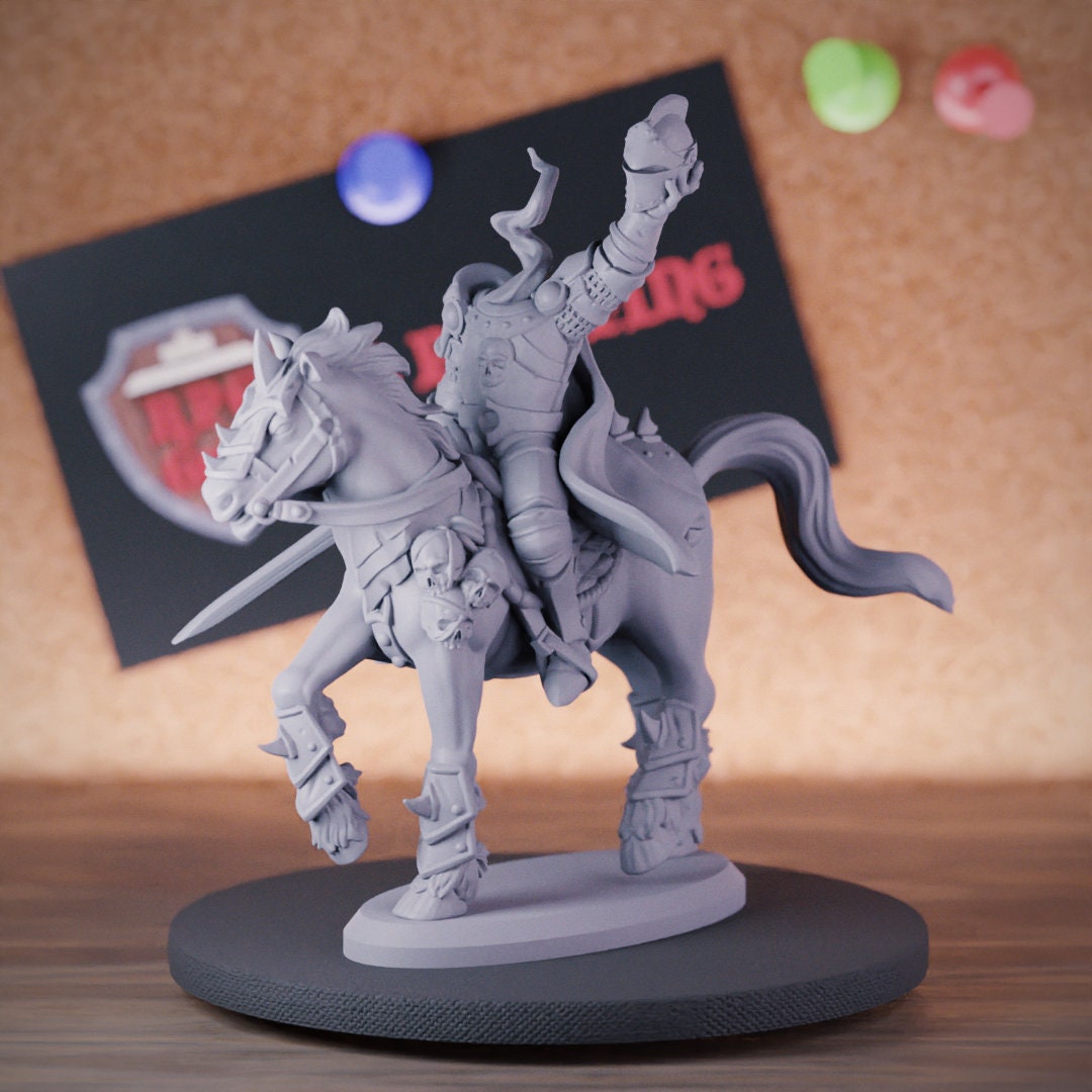 Headless Horseman Necromancer Miniature Female Boss Dungeons and ...