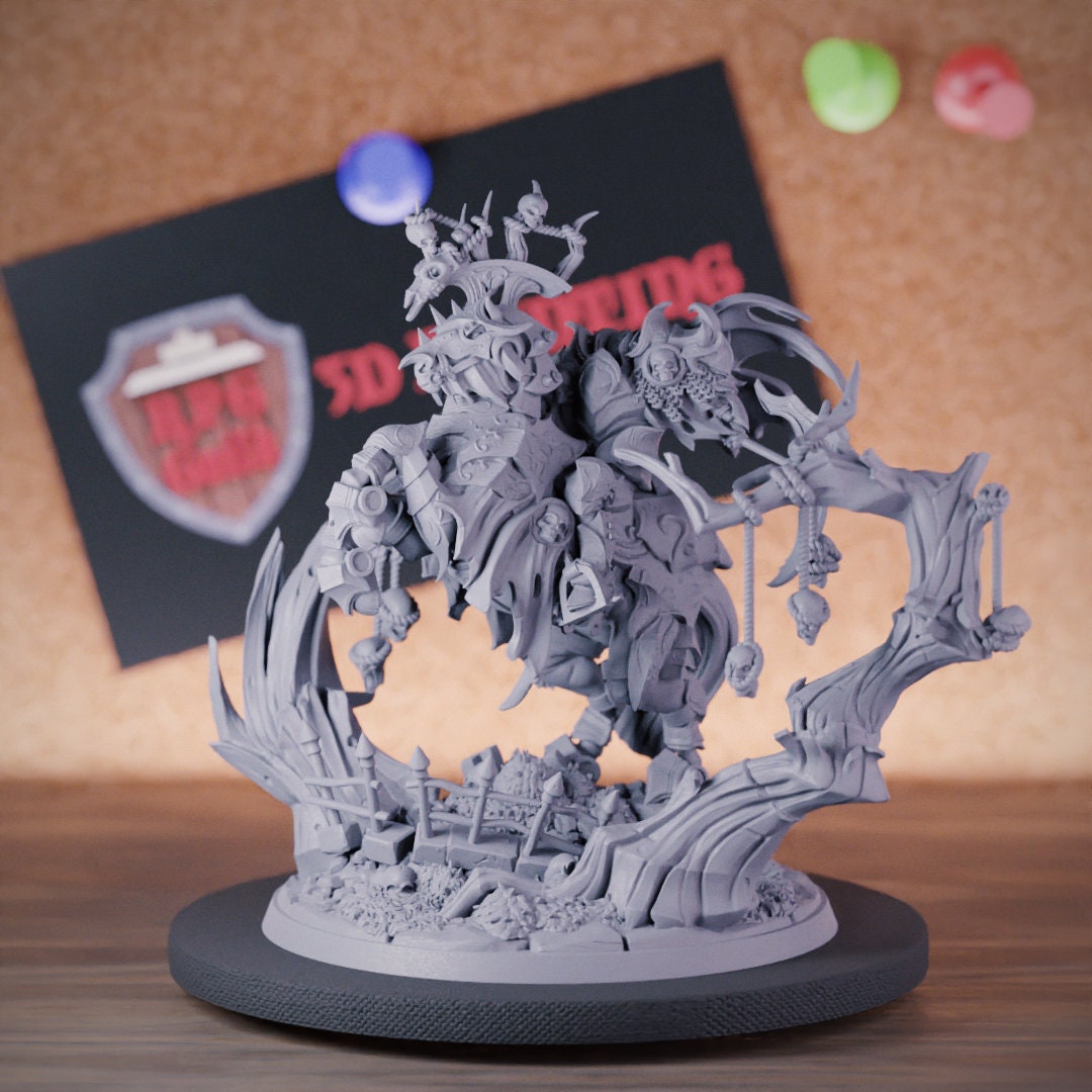 Headless Horseman Miniature Monster Boss Dungeons and Dragons Mini RPG ...