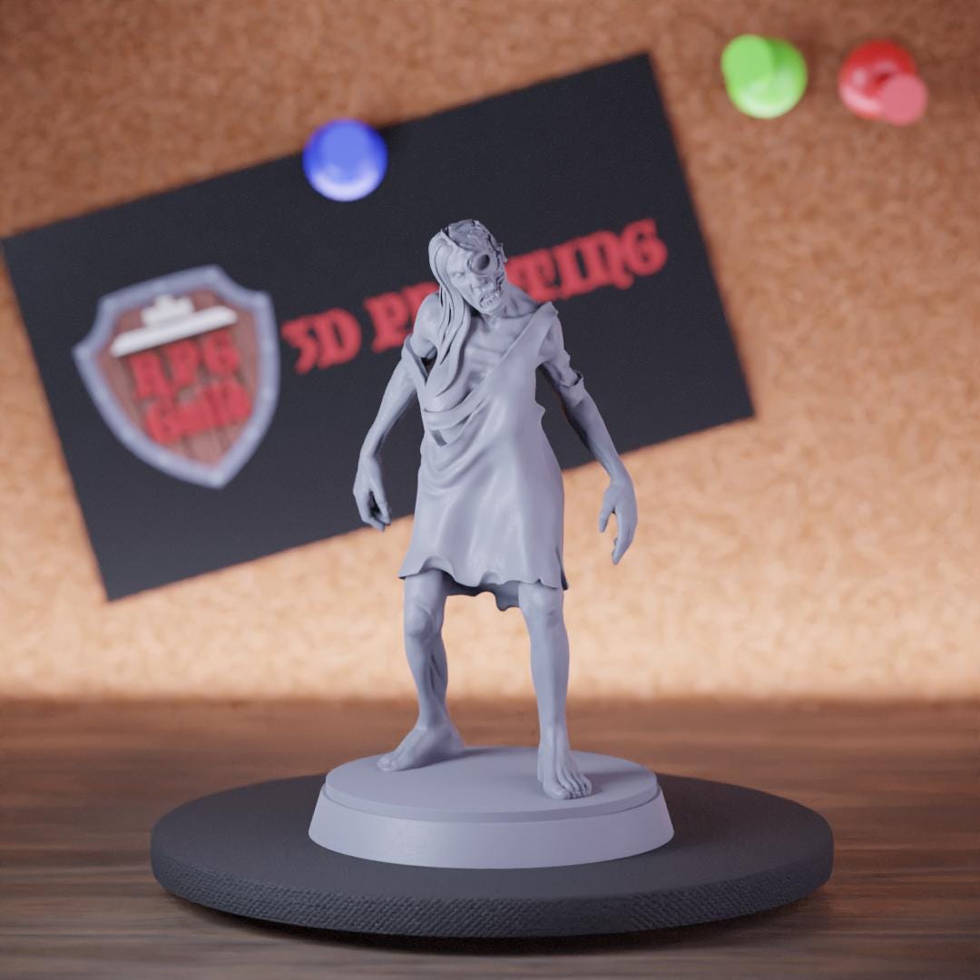 Female Zombie Miniature Undead Monster Mini Dungeons and Dragons RPG ...