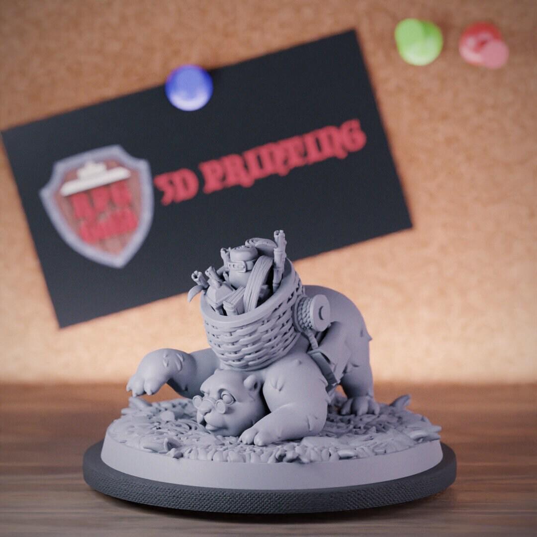 Panda Explorer Companion Miniature Cute Animal Dungeons and Dragons ...