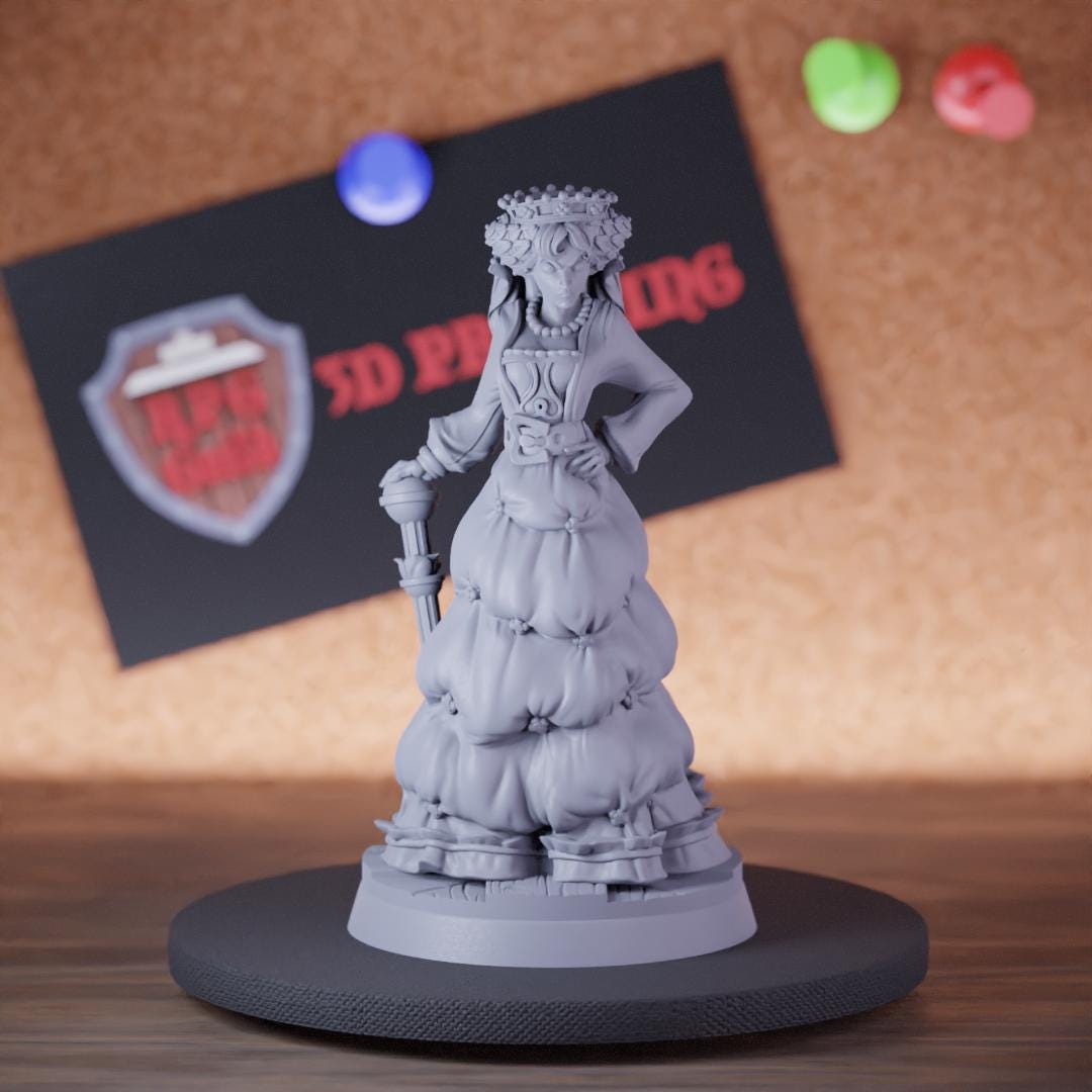 Female Aristocrat Miniature Noble Woman Mini Dungeons and Dragons RPG ...